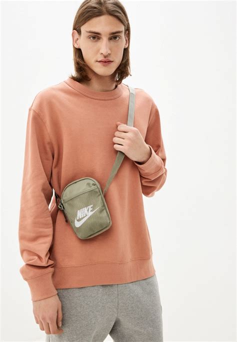 Сумка Nike NK HERITAGE S CROSSBODY цвет хаки RTLAAW258101 купить в