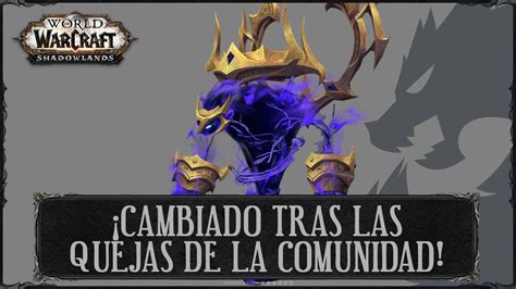 BLIZZARD RECTIFICA MONTURA MÍTICAS TEMPORADA 4 Shadowlands YouTube