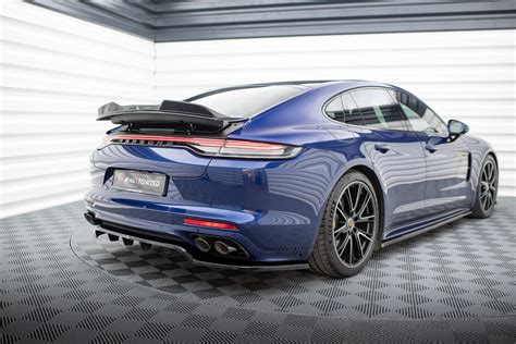 Central Rear Splitter With Vertical Bars Porsche Panamera E Hybrid