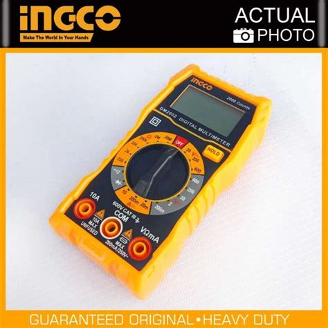 Jual INGCO DIGITAL MULTIMETER MULTITESTER LCD DISPLAY INGCO DM2002 Di