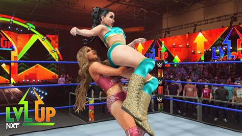 WWE 2K23 NXT LEVEL UP ARIANNA GRACE VS ELEKTRA LOPEZ W VALENTINA FEROZ