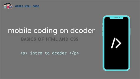 episode 1 introduction to dcoder mobile coding youtube