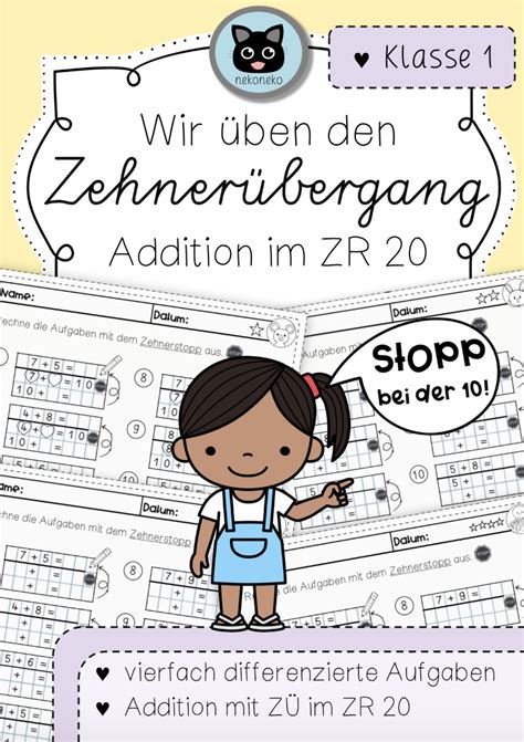 Wir Ben Den Zehner Bergang Im Zr Addition Klasse