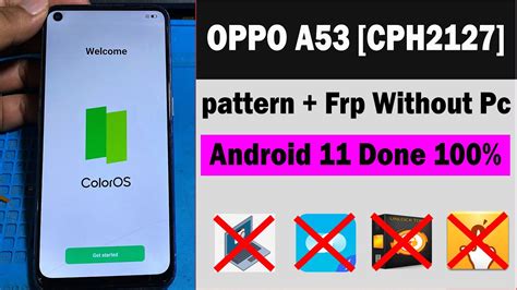 OPPO A53 CPH 2127 Frp Bypass Android 11 Without Pc Done100 YouTube