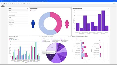 Ibm Cognos Analytics Hr Data Dashboard Youtube