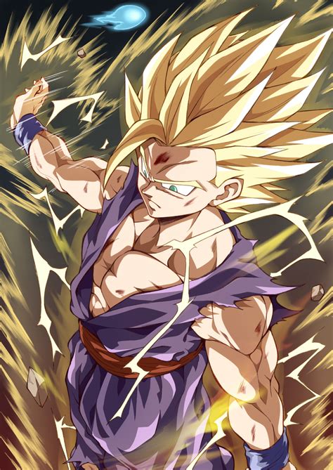 Son Gohan SSJ2 Dragon Ball Z Dragon Ball Z Fan Art 44051765 Fanpop