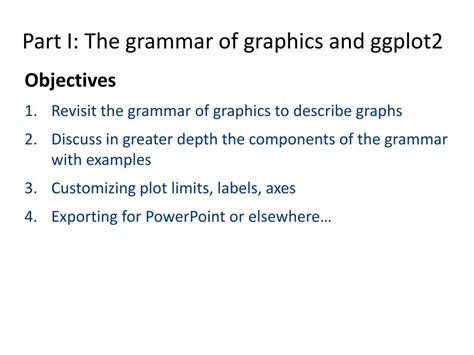 Ppt Data Visualization And Graphic Design Part I The Grammar Of