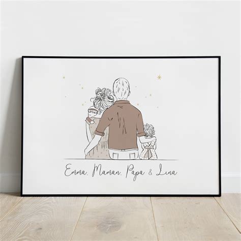 Famille parents bébé petite fille Creanatif