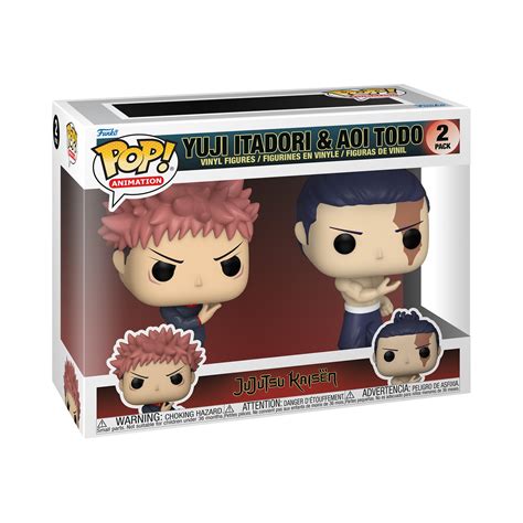 Funko Pop Animation Jujutsu Kaisen Yuji Itadori Aoi Todo 2 Pack