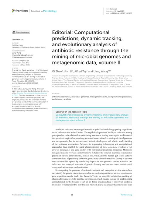 pdf editorial computational predictions dynamic tracking and evolutionary analysis of