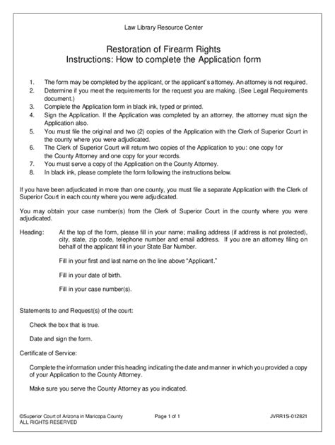 Fillable Online Superiorcourt Maricopa Instructions How To Fill Out