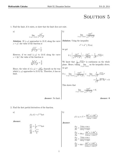limits multivariable pdf trigonometric functions mathematical concepts