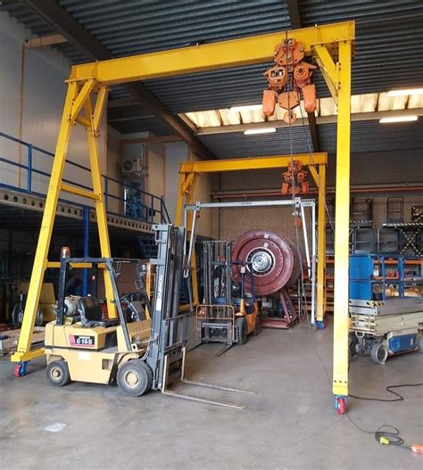 Double Girder 1 Ton Mild Steel Gantry Crane At Rs 100000 00 In Noida