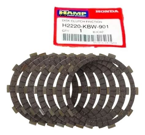 Kit 6 Disco Embreagem Crf 230f 07 18 Original Hamp Honda Frete grátis