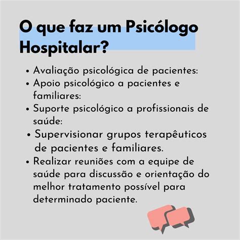 O que faz um Psicólogo Hospitalar Psicologia Hospitalar