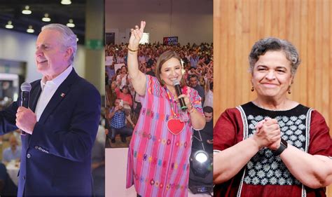 Xóchitl Gálvez Beatriz Paredes y Santiago Creel finalistas del Frente