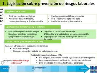 UD 9 LA PREVENCION DE RIESGOS LEGISLACIÓN Y ORGANIZACION pptx