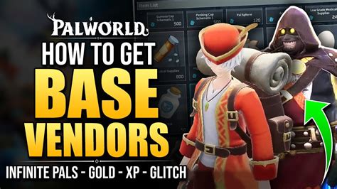 Palworld Easy Guide For Infinite Gold Pals And Xp With Base Vendors