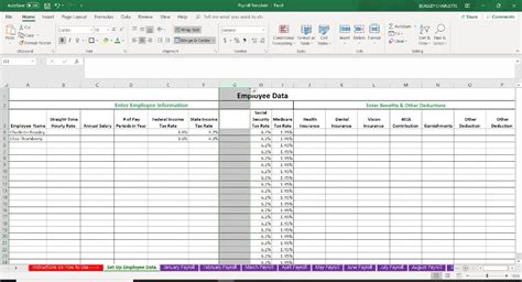 How To Do Payroll In Excel In Steps Free Template Artofit