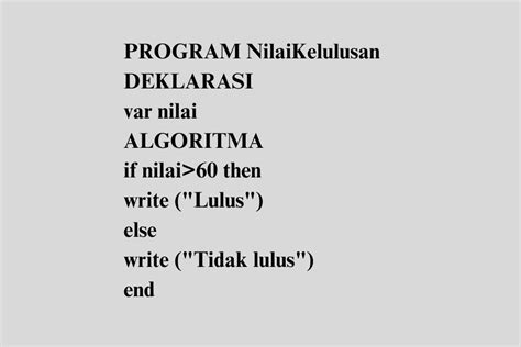 Contoh Contoh Algoritma Pseudocode Dalam Kehidupan Sehari Hari Lengkap