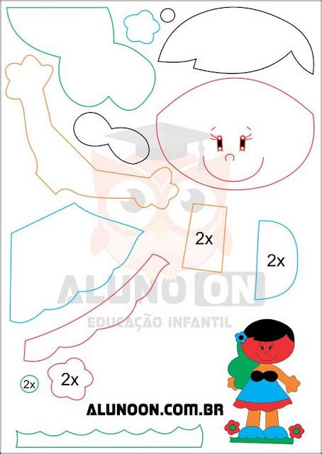 8 Bonecos De EVA Moldes Para Imprimir Ver E Fazer