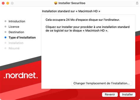 Assistance Nordnet INSTALLER SECURITOO V15 SUR VOTRE MAC