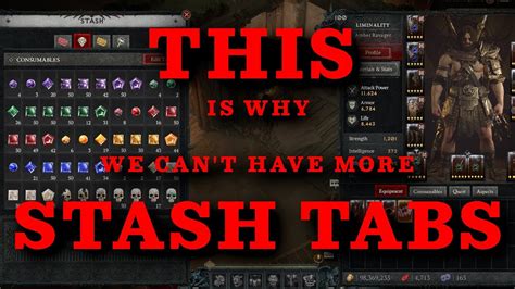 Blizzard Director Admits The Real Reason We Can T Have More Stash Tabs