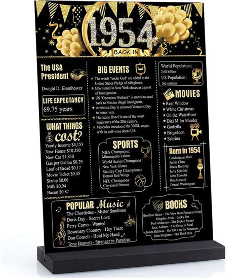 Black Gold 70th Birthday Decorations For Women Men 70th Birthday Gift