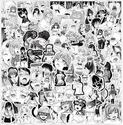 Pcs Lust Face Ahegao Anime Hentai Waifu Stickers Sexy Anime Girl The