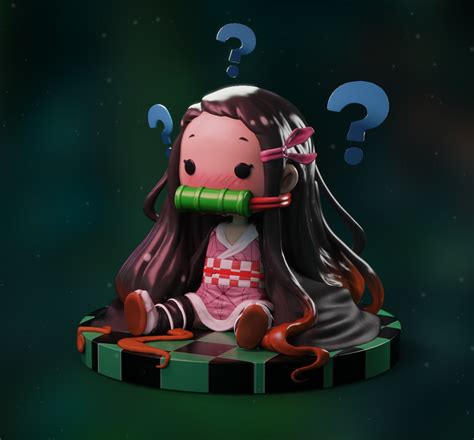 Télécharger fichier STL Chibi Nezuko Objet à imprimer en 3D Cults