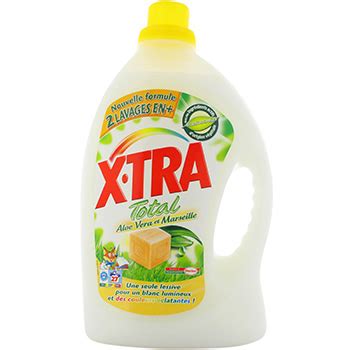 Lessive Liquide Savon De Marseille Et Aloe Vera X Tra Total 3l Tous