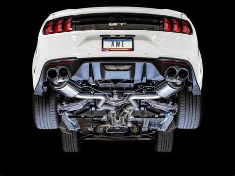 AWE Touring Edition Cat Back Exhaust For The 2018 Mustang GT Quad