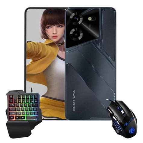 Kit Gamer Portatil Smartphone Pova 5 Free Fire Edition 256gb 8gb