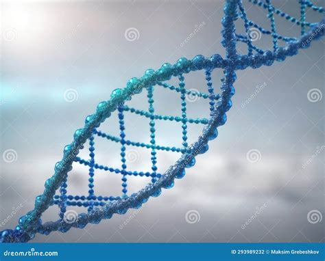 DNA Gene Helix Spiral Molecule Structure Stock Illustration