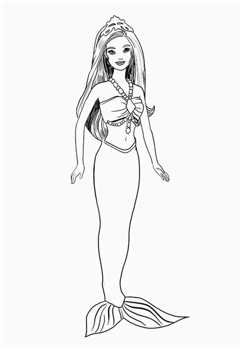 Desenhos Da Barbie Sereia Para Colorir E Pintar Tudo Para Colorir