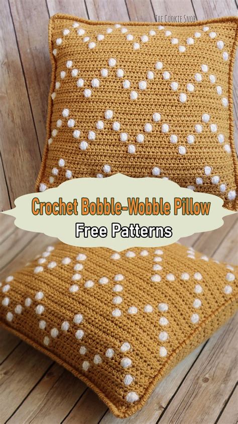 Graceful Crochet Bobble Pillow Patterns For Beginners
