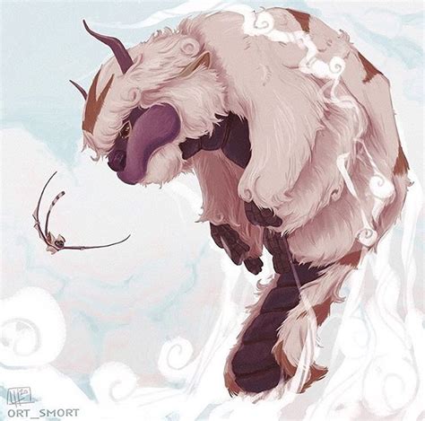 Appa And Momo Art By Ort Smort Instagram Animais Avatar Desenho