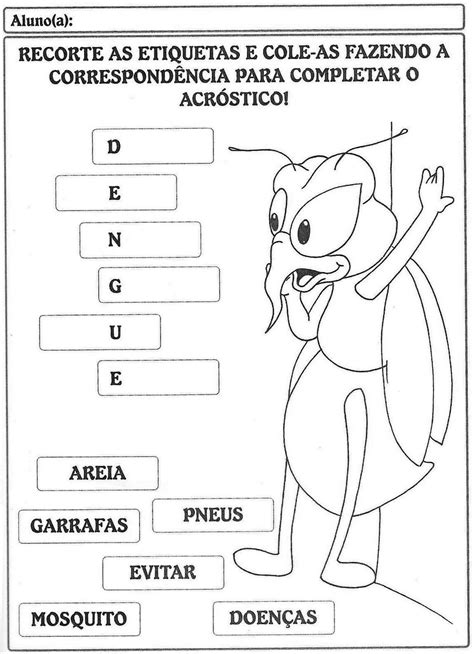 Atividades E Desenhos Sobre A Dengue Para Imprimir Espa O Educar