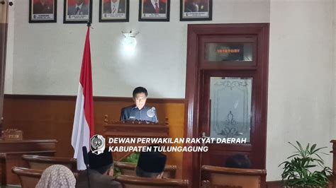 Rapat Paripurna Penyampaian LKPJ Bupati Tulungagung Akhir Tahun