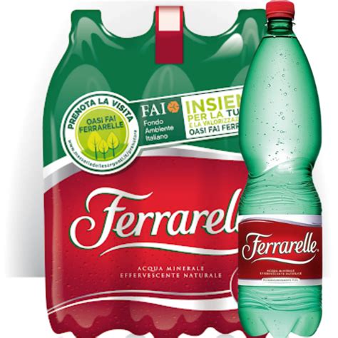Acqua FERRARELLE Minerale Effervescente Naturale 6 Bottiglie Da 1 50