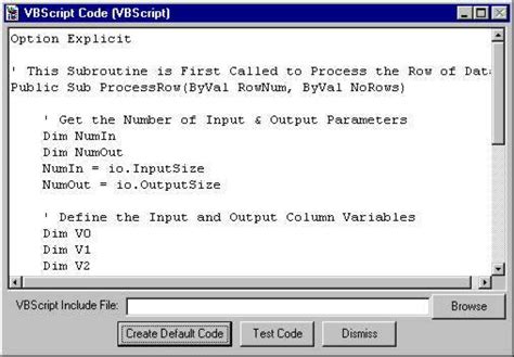 vbscript node