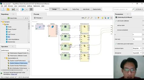 praktik clustering menggunakan k means and k medoids menggunakan rapidminer youtube