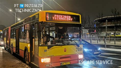 PT Przejazd Techniczny Jelcz M181M 7891 Escape Service YouTube
