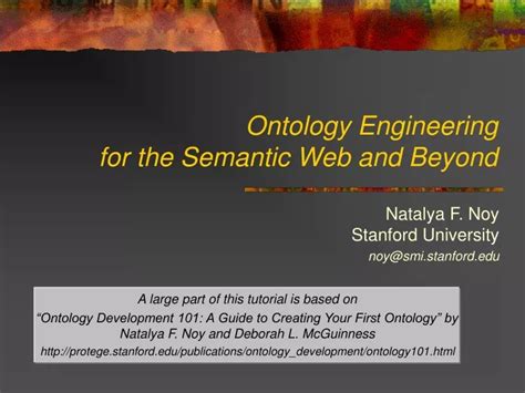 ppt ontology engineering for the semantic web and beyond powerpoint presentation id 9643458