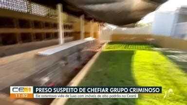 CETV 1ª Edição Fortaleza Suspeito de chefiar grupo criminoso é