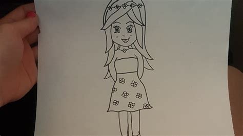 Como dibujar una bonita muñeca paso a paso YouTube