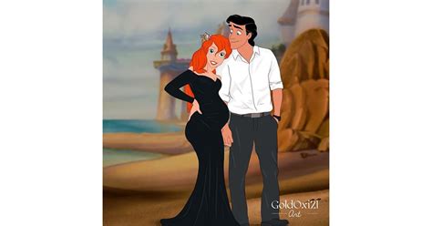 Pregnant Ariel And Prince Eric Best Disney Princess Fan Art Popsugar Love And Sex Photo 3