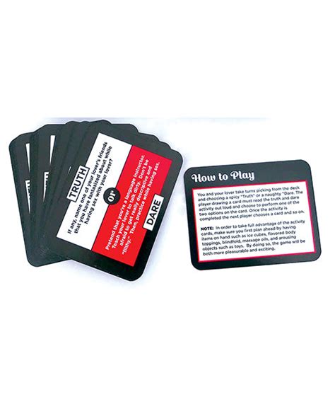 Bedroom Truth Or Dare Card Game Nefarious By Design