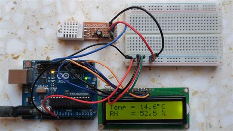 Arduino With DHT22 Sensor And LCD Simple Projects