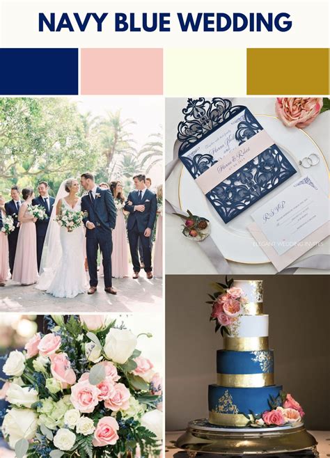 Navy Blue Wedding Color Palette